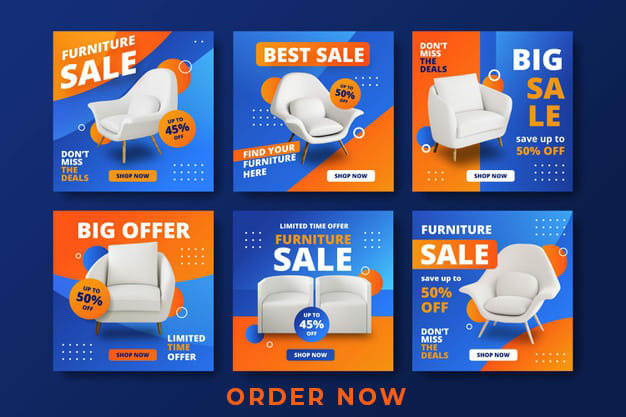 Create modern instagram or facebook posts by Vinayakdeo | Fiverr