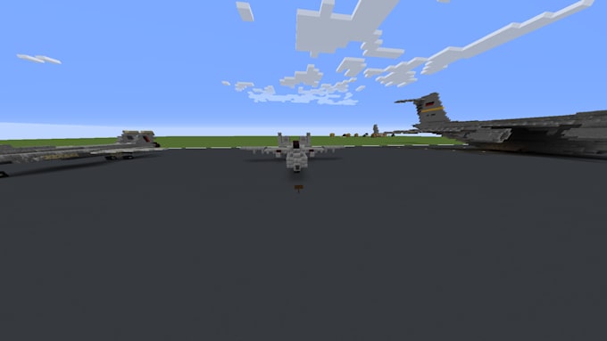 Make huge detailed military planes in minecraft by Darkon15 | Fiverr
