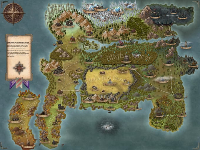 Create your fantasy world or battle map by Julianschetsela | Fiverr