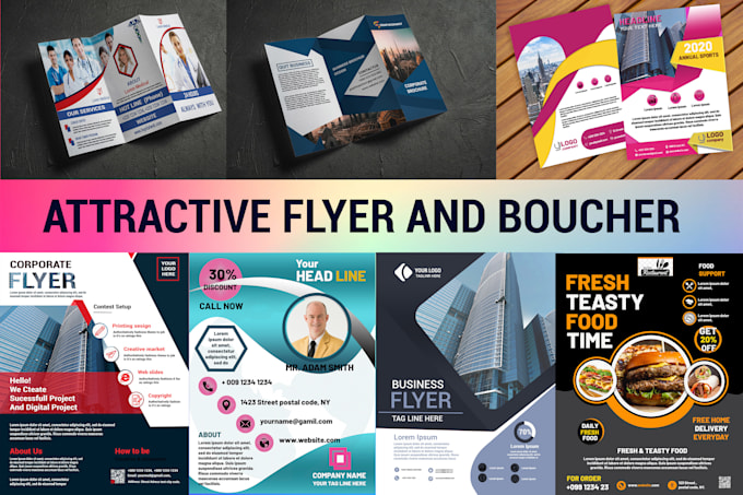 Design attractive flyer, boucher, banner, the cover photo by ...
