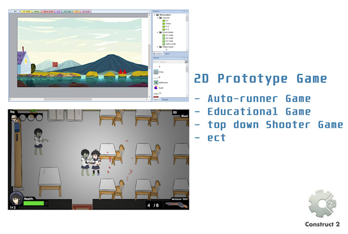 Create 2d construct 2 prototype game by Noverian007 | Fiverr