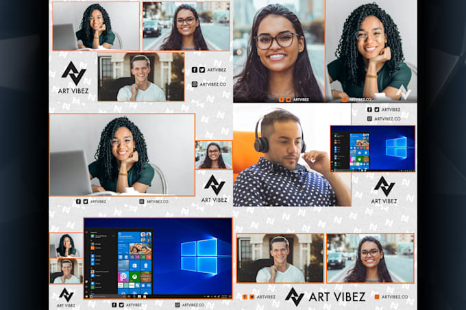 Design streamyard overlays for your brand or podcast by Noologic | Fiverr