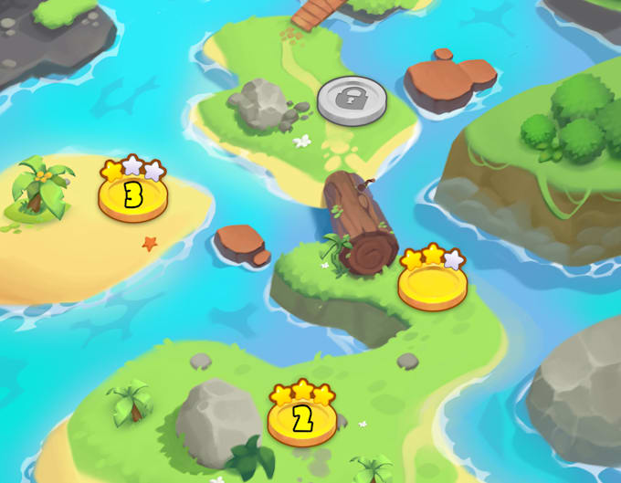 Draw level maps for your mobile games or board games by Ralphkim | Fiverr