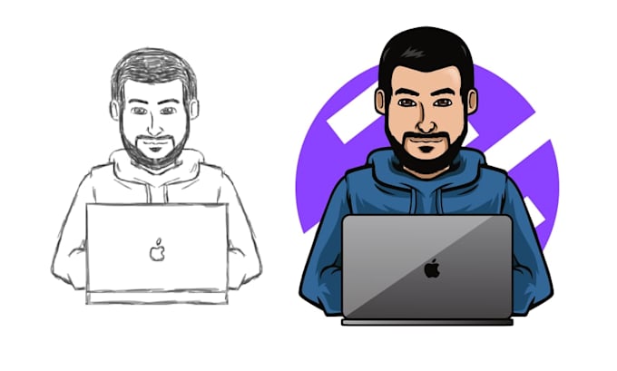 Digitalize and vectorize hand drawing sketch to digital art by Dope ...