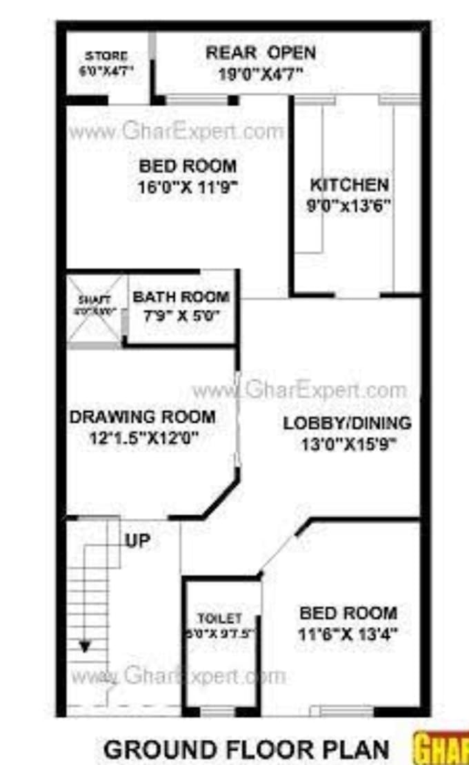Draw floor plans, any structure accurately in autocad 2d by Shujaatgoldi | Fiverr