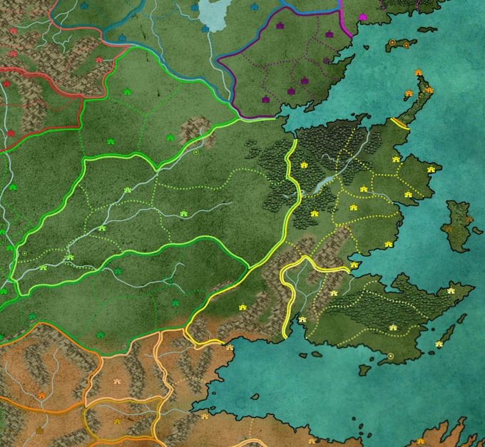 Draw maps for ya by Inteiiegent | Fiverr