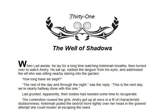 Add fancy chapter headings to your ebook by Duanevore | Fiverr