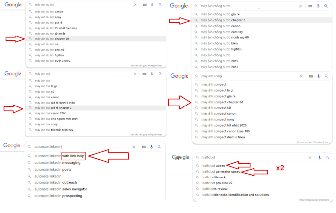 Make a suggestion for your brand on google search box by Bobthan | Fiverr