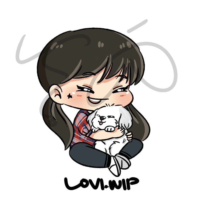 Draw you in your chibi form for 5usd by Lovimar | Fiverr