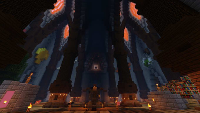 Build your minecraft hub by Sanabluelix | Fiverr