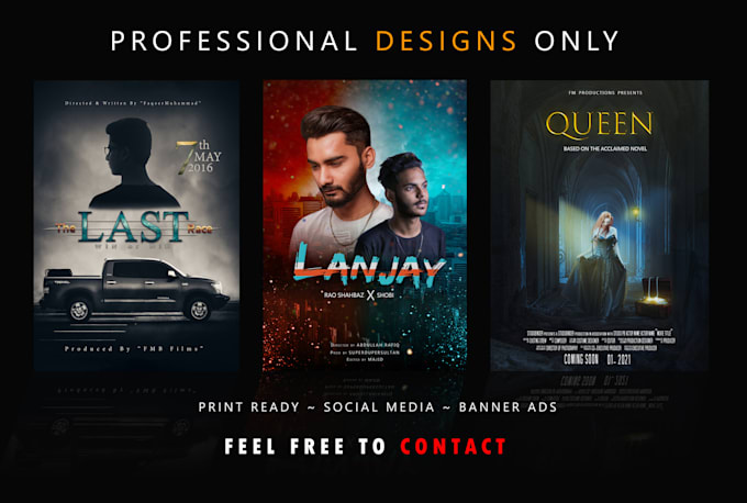 Design elegant film movie poster by Faqeermuhammad1 | Fiverr