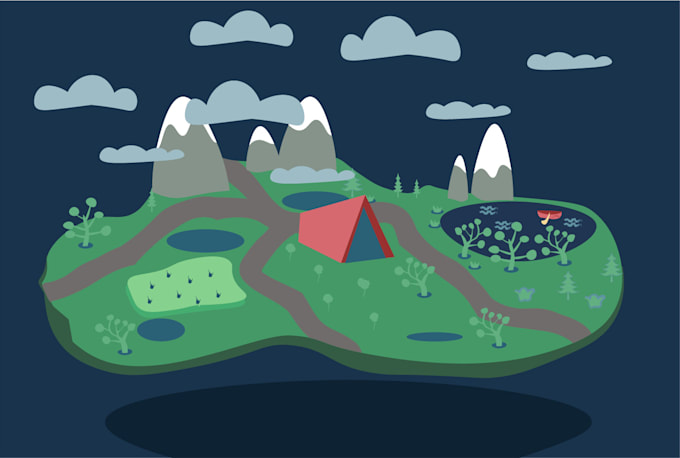 Draw flat vector illustration by Vlatyart | Fiverr