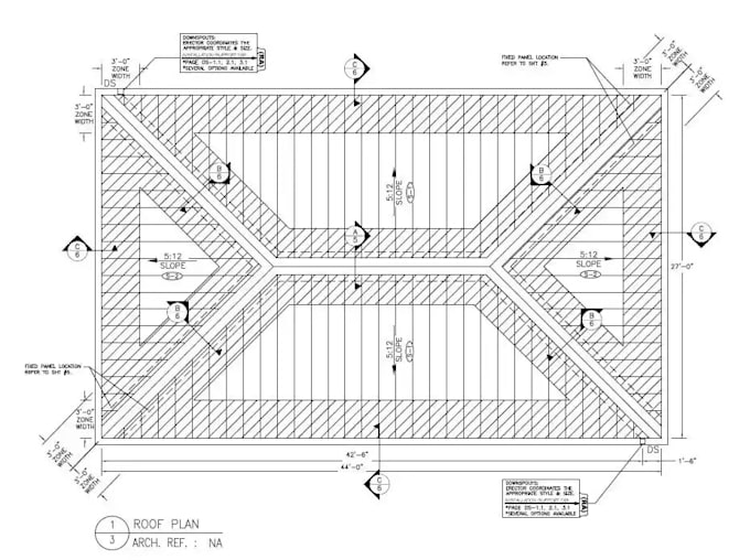 Draw your roof plan and detailing by Anjon2020 | Fiverr