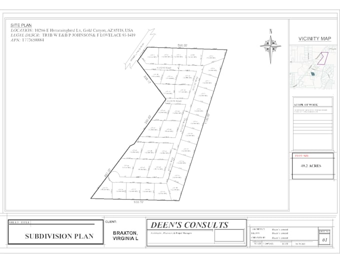 Prepare real estate plot subdivision plan, land allocation analysis by ...