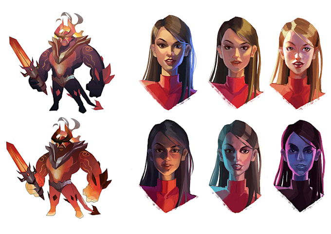 Draw a professional character design for you by Claudiaduran89 | Fiverr