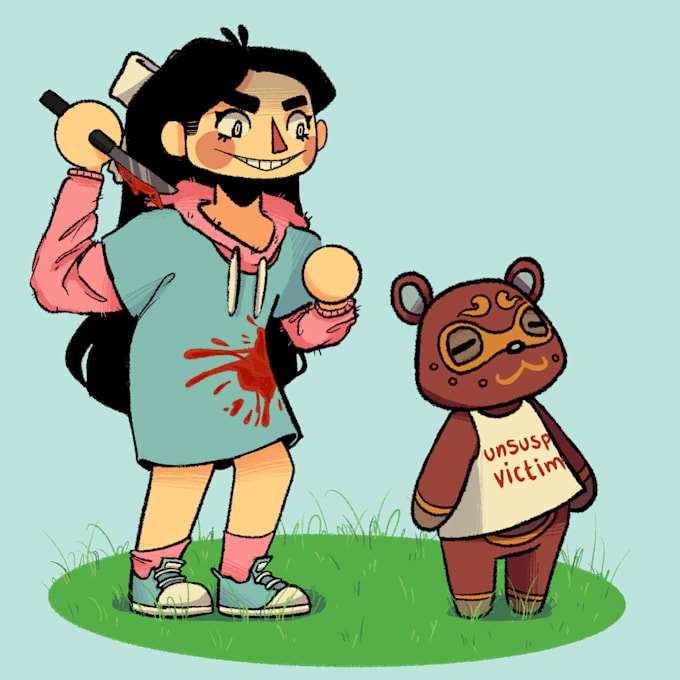 Draw anyone as an animal crossing player by Nightlexi | Fiverr