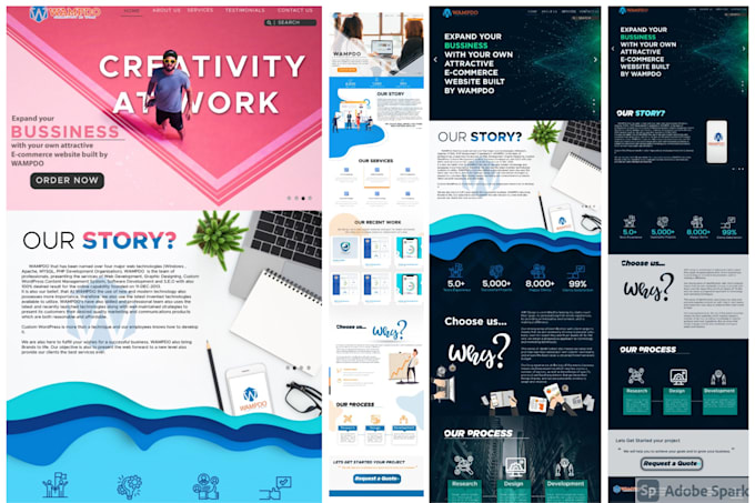 Design ui ux and web templates in psd, figma and xd by Pr_designz | Fiverr