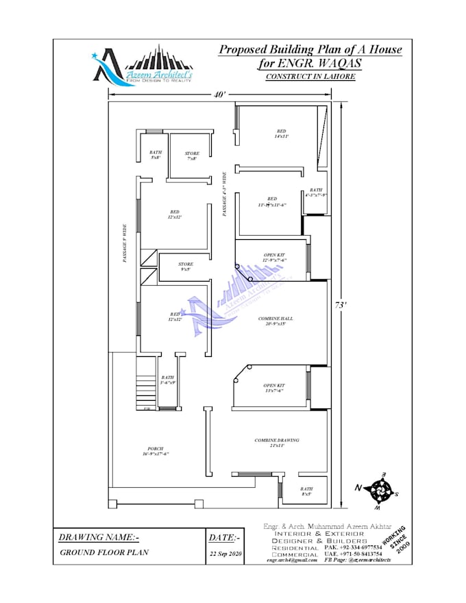 Do every autocad 2d and 3d drafting job for you by Azeem7534 | Fiverr