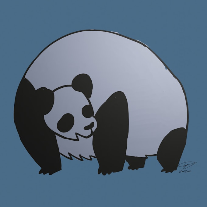 Illustrate a simple, 3 tone cartoon picture by Cuplaser | Fiverr