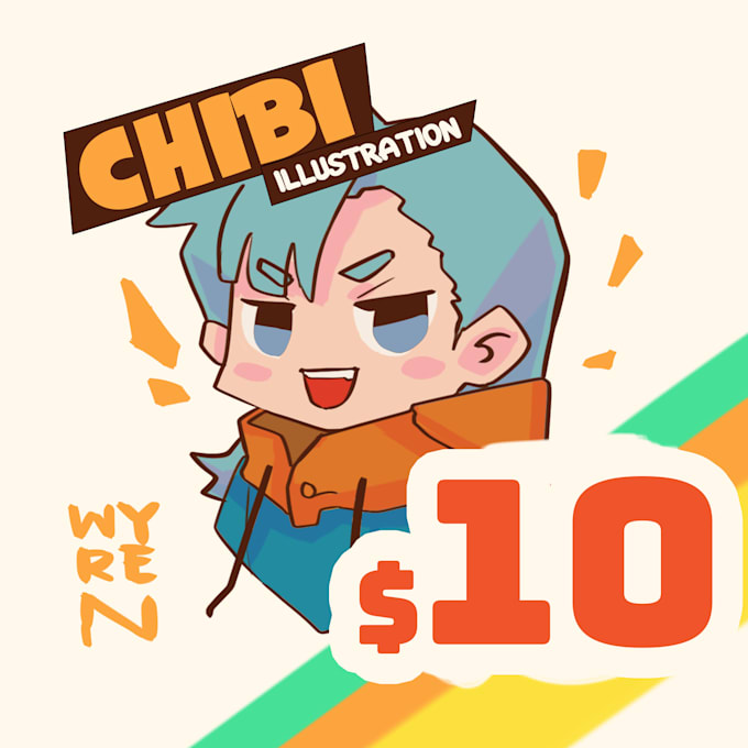 Draw chibi character icon by Wyrenmelon28 | Fiverr