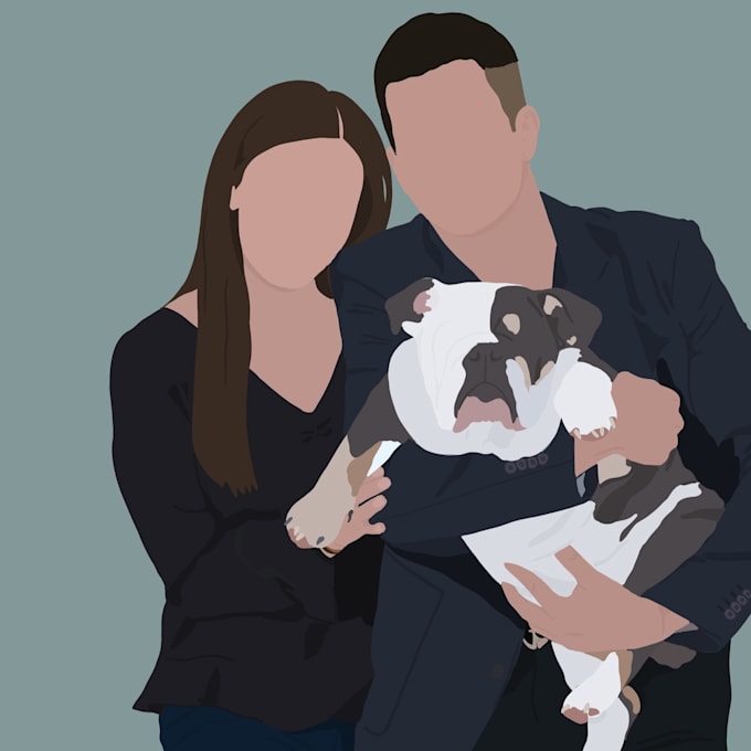 Turn your photo into a faceless portrait by Drewbylu | Fiverr