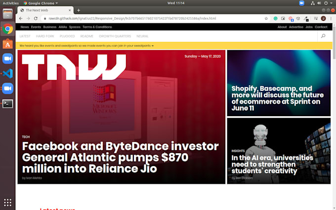 Build a custom website using html, css and ruby on rails by Jacobrees24 ...