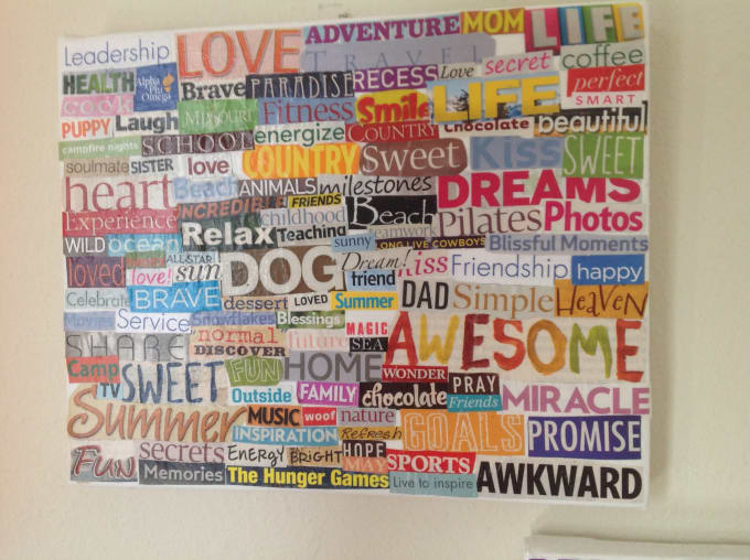 Create a word collage on canvas by Lcc4531 | Fiverr