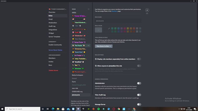Design a proffesional discord server with verification by Txzee12 | Fiverr