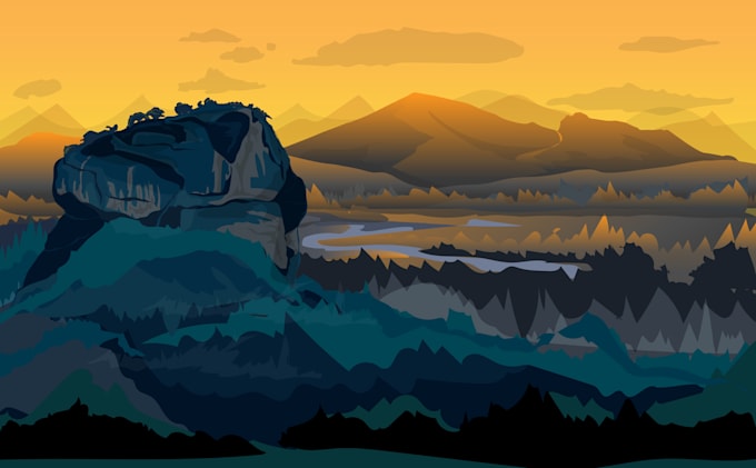 Do creative 2d illustrator drawings and designs by Kushi91 | Fiverr