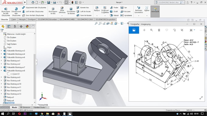 Create 3d drawing and 2d cad files by solidworks by Emrael | Fiverr