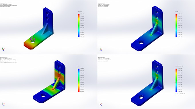 Do finite element analysis fea using solidworks by Shahzad_rasheed | Fiverr