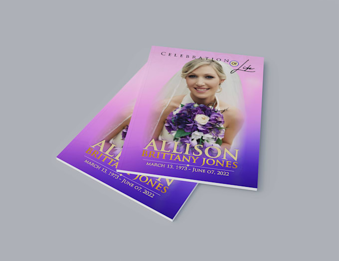 Design biography book, funeral, obituary, tribute, ebook by Emmacy | Fiverr