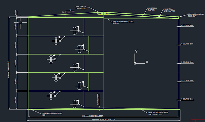 Design and draw oil storage tank by using ametank by Mzahid937 | Fiverr