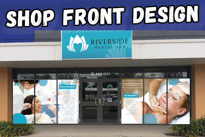 Do stunning window graphics, shopfront, and storefront design for you ...