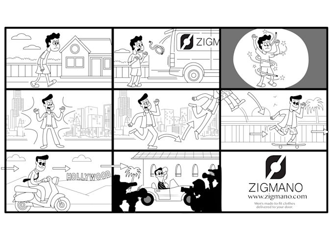 Storyboard for 2d animation by Alifstyle | Fiverr