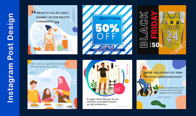 Creative social media posts design, instagram posts, by Designer_nadir ...