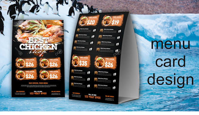 Design a beautiful menu for your bar or restaurant by Zunsara | Fiverr