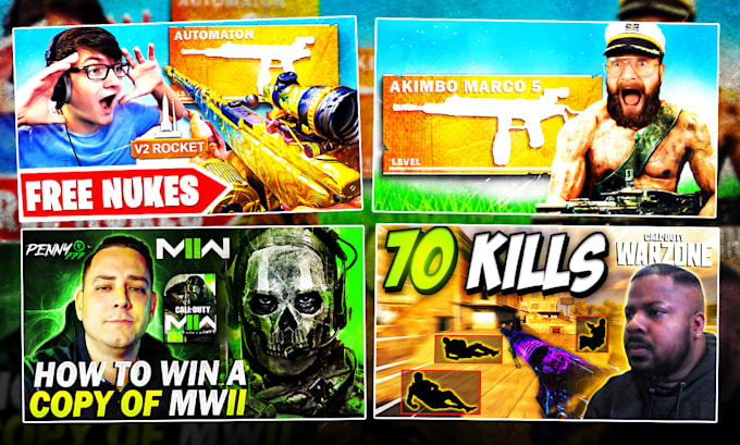Design eye catching call of duty warzone thumbnail by Sachinegi72 | Fiverr