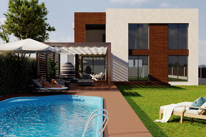 Create photorealistic outdoor renders, landscape design by ...