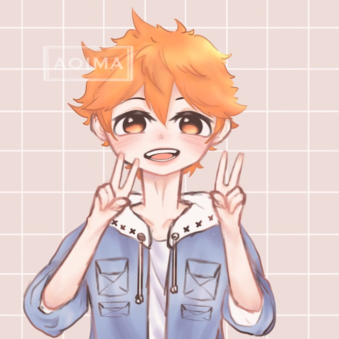 Can draw fine anime styled characters by Aoimaa | Fiverr
