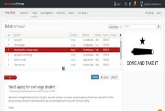 Implementation of spiceworks ticketing system for 5 server by ...