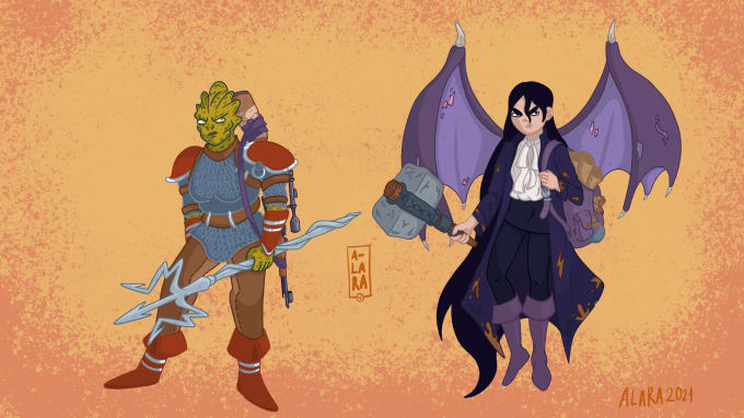 Draw your dnd characters and spell effects by Alarathehuman | Fiverr