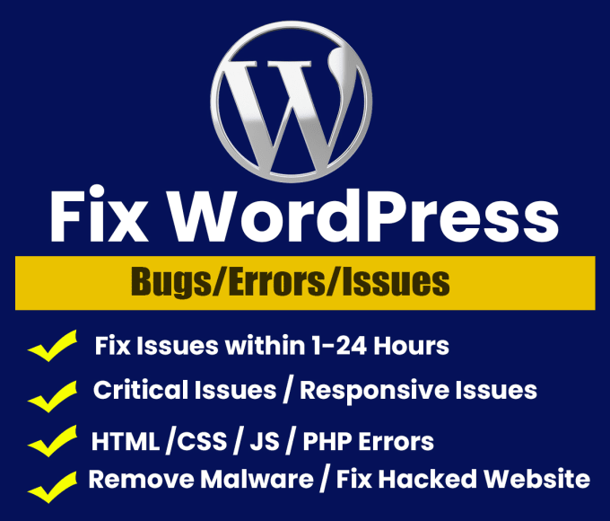 Fix responsive issues, wordpress bug fix, critical error, css issues by ... Fix responsive issues, wordpress bug fix, critical error, css issues by ...