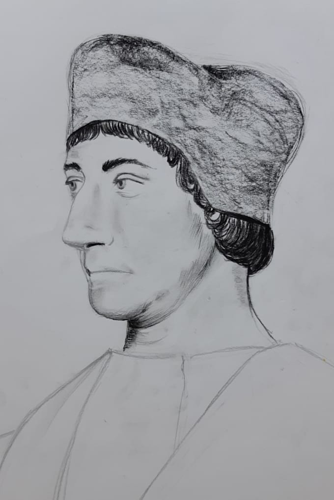 Draw ur portrait traditional by Alexandriia | Fiverr