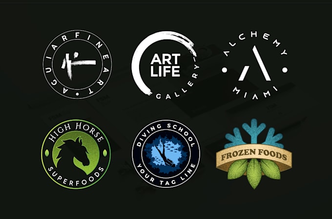 Design round monogram, a circular logo for your brand by Artbysaami ...