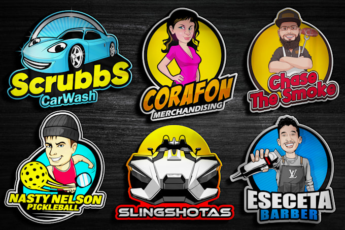 Design stunning cartoon character and mascot logo design by Hzngraphic ...