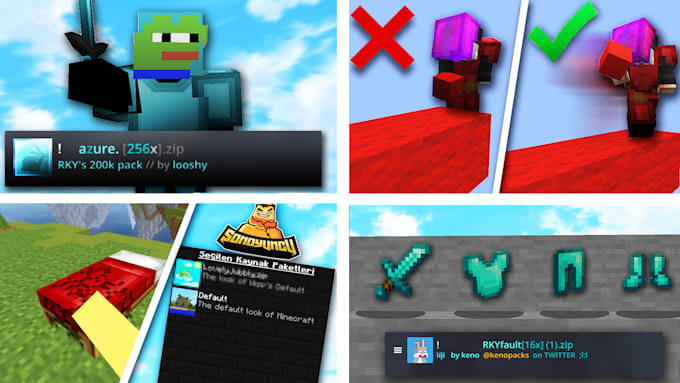 Make good minecraft thumbnail by Xfaddy