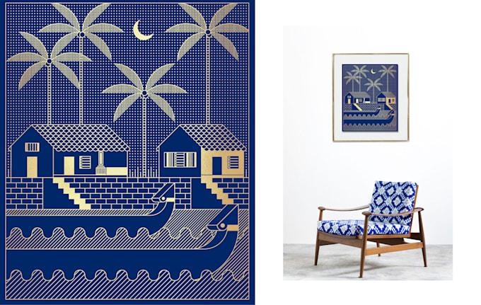 Design intricate interior and architectural posters by Devikappillai ...