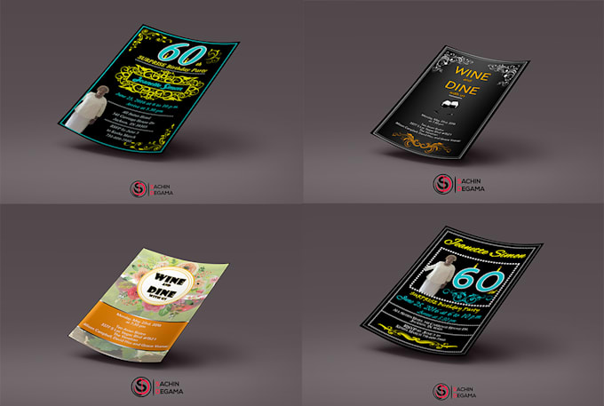 Design any kind invitation card by Sachindegama1 | Fiverr