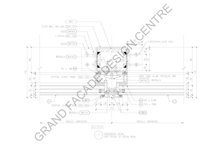Prepare facade curtain wall shop drawing and details by Kankwok | Fiverr